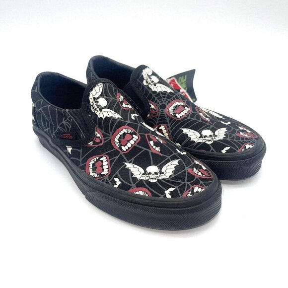 Vans | Shoes | Vans Shoes Men 5 Women 65 Glow In The Dark Vampire Bats ...